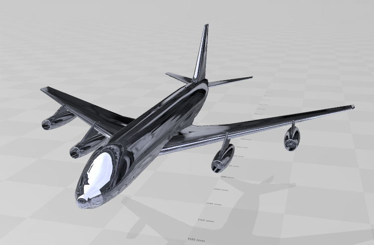 Convair 880 3D Print 1:150 Scale by OKB-1_CreativeDesignBureau ...