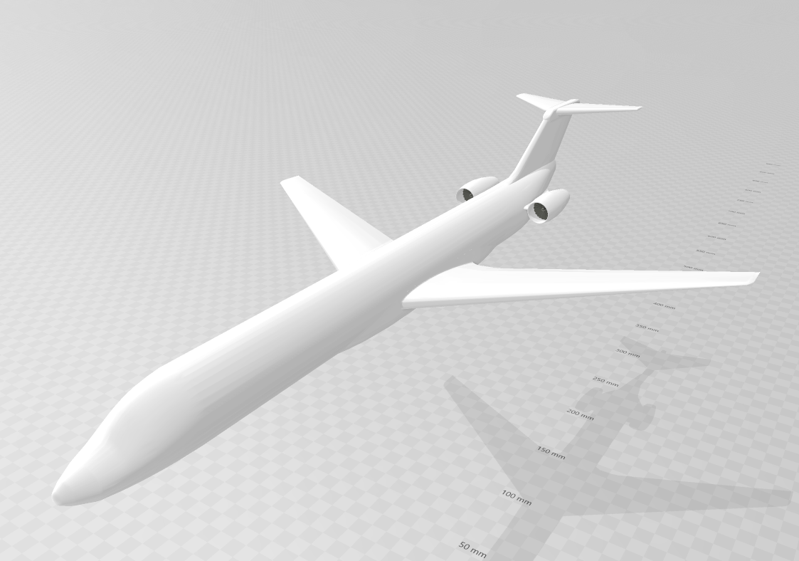 Convair Model 61 IAE V2500 45.9 m version Powered Updated 3D Print 1: ...