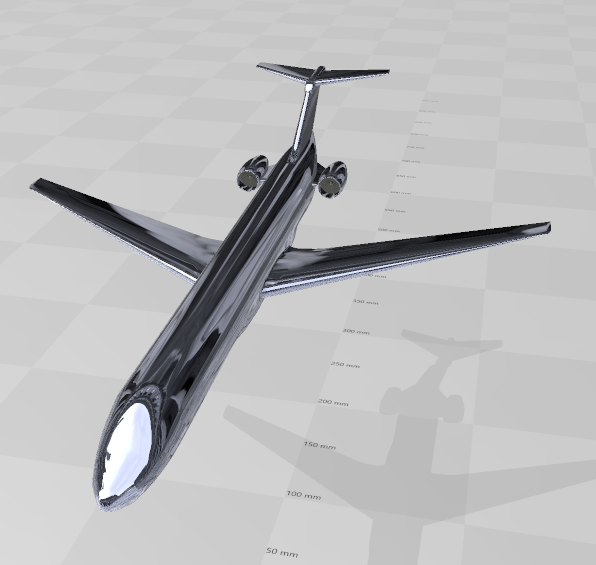 Convair Model 61 IAE V2500 45.9 m version Powered Updated 3D Print 1: ...